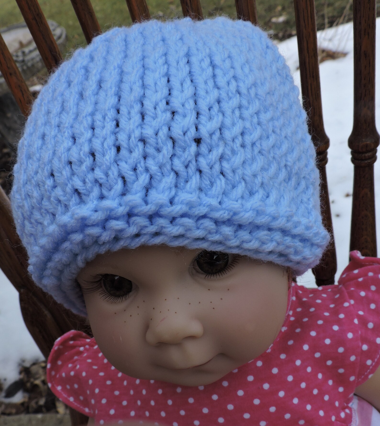 Newborn Hat in Baby Blue Baby Hat Photography Prop Baby | Etsy