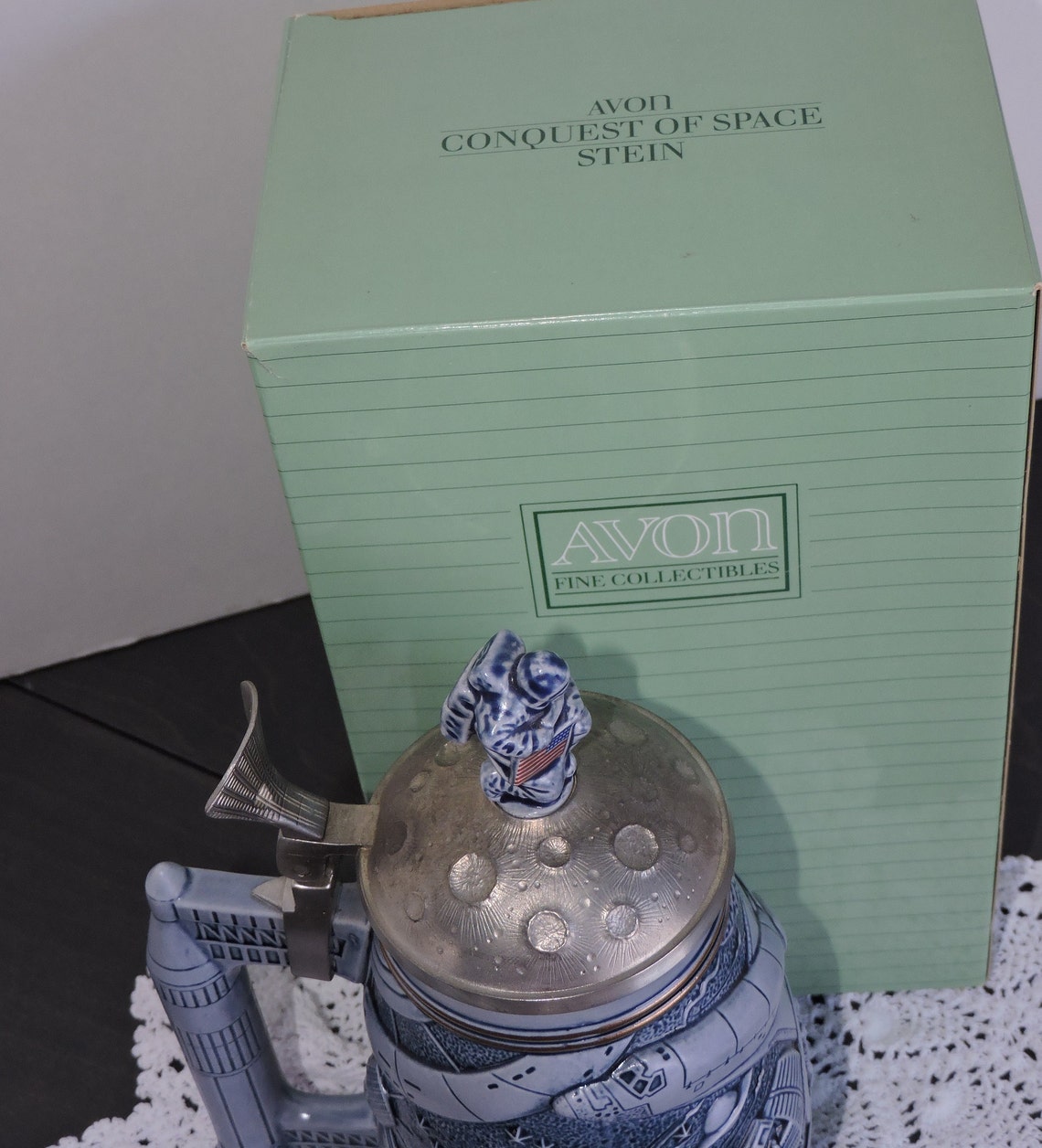 Avon Stein | 1991 | Conquest of Space | Neil Armstrong | American Flag ...