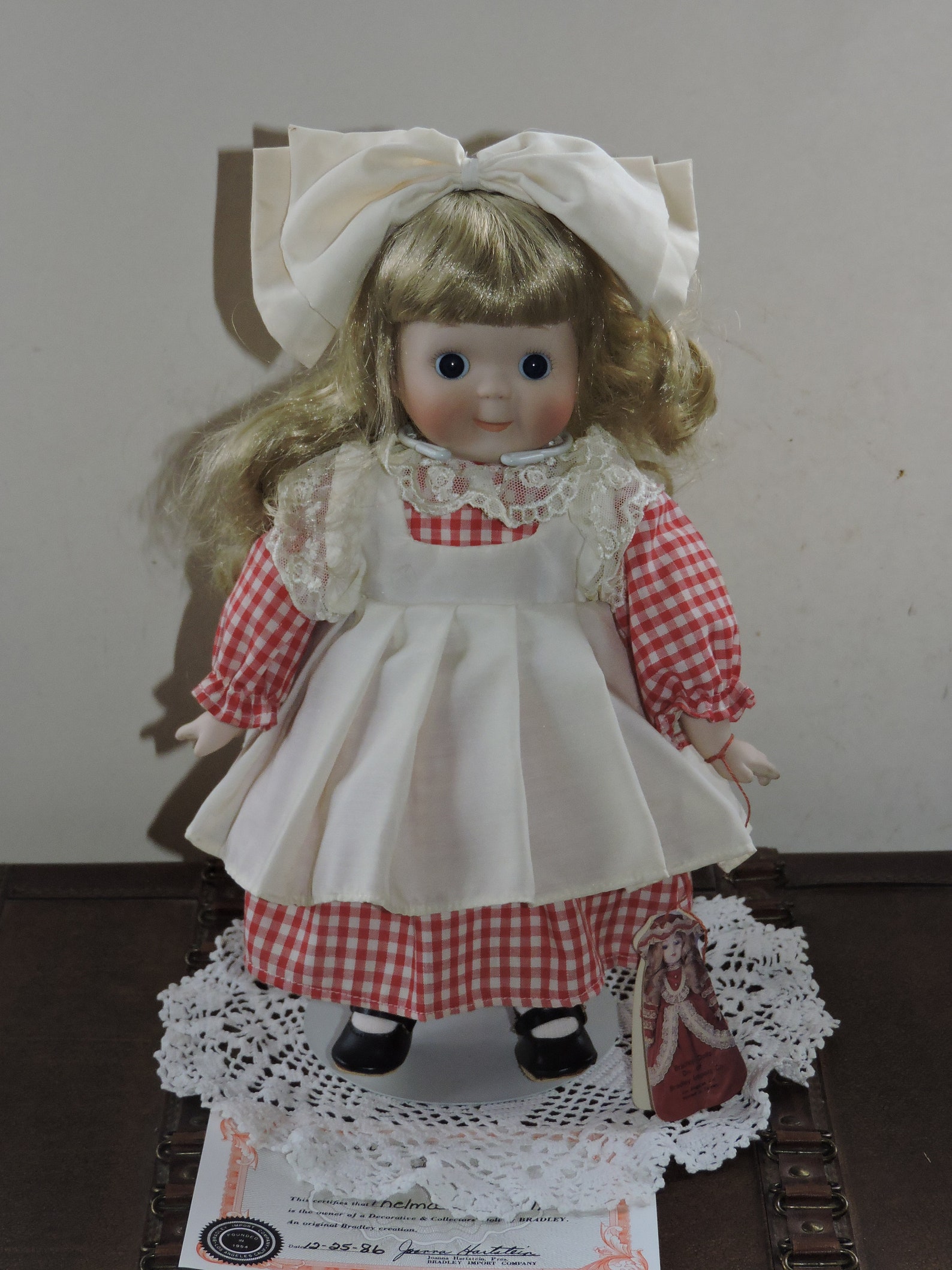 Bradley Dolls Danielle Porcelain Doll Blonde Doll Free - Etsy