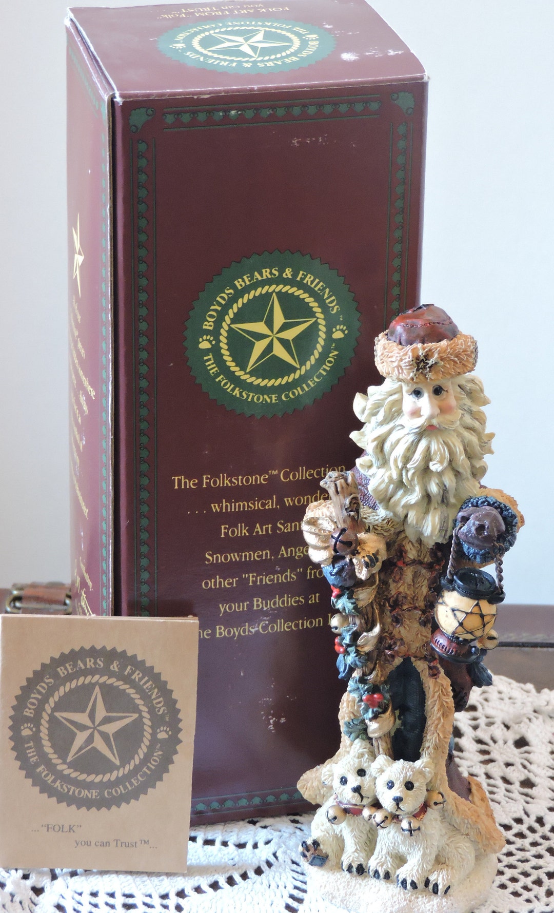 Boyds Bears & Friends Folkstone Collection 1st EDITION St. Nick... the ...