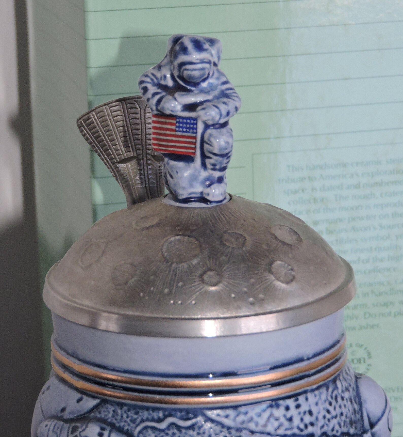 Avon Stein | 1991 | Conquest of Space | Neil Armstrong | American Flag ...