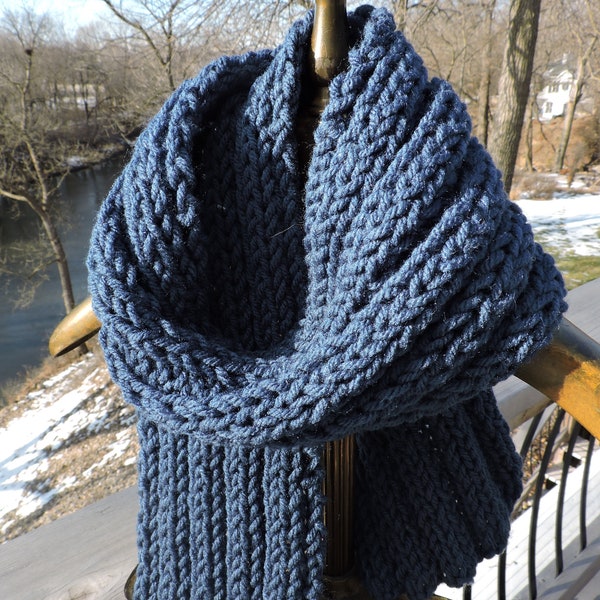 Blue Scarf - Etsy