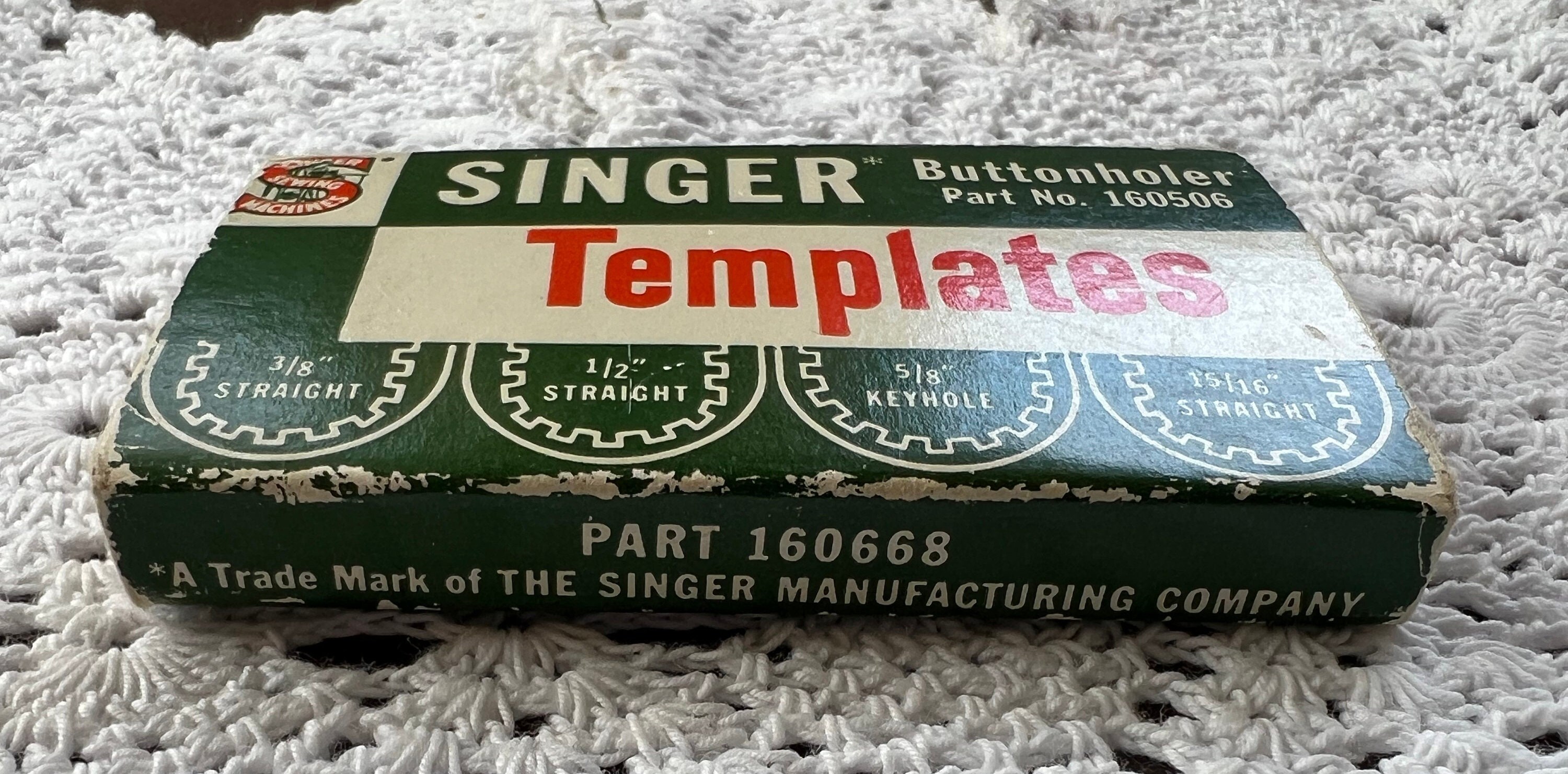 Singer Sewing Machine Buttonhole Templates | #160506 Templates ...