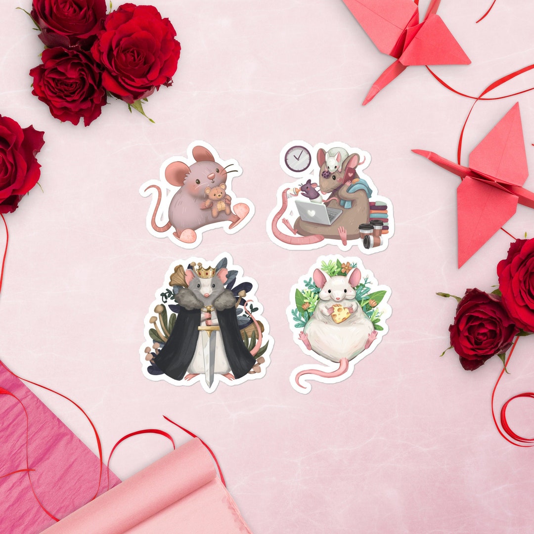 Rat Stickers | Mouse Sticker Pack | Rat Lover Gift | Mouse Stickers ...