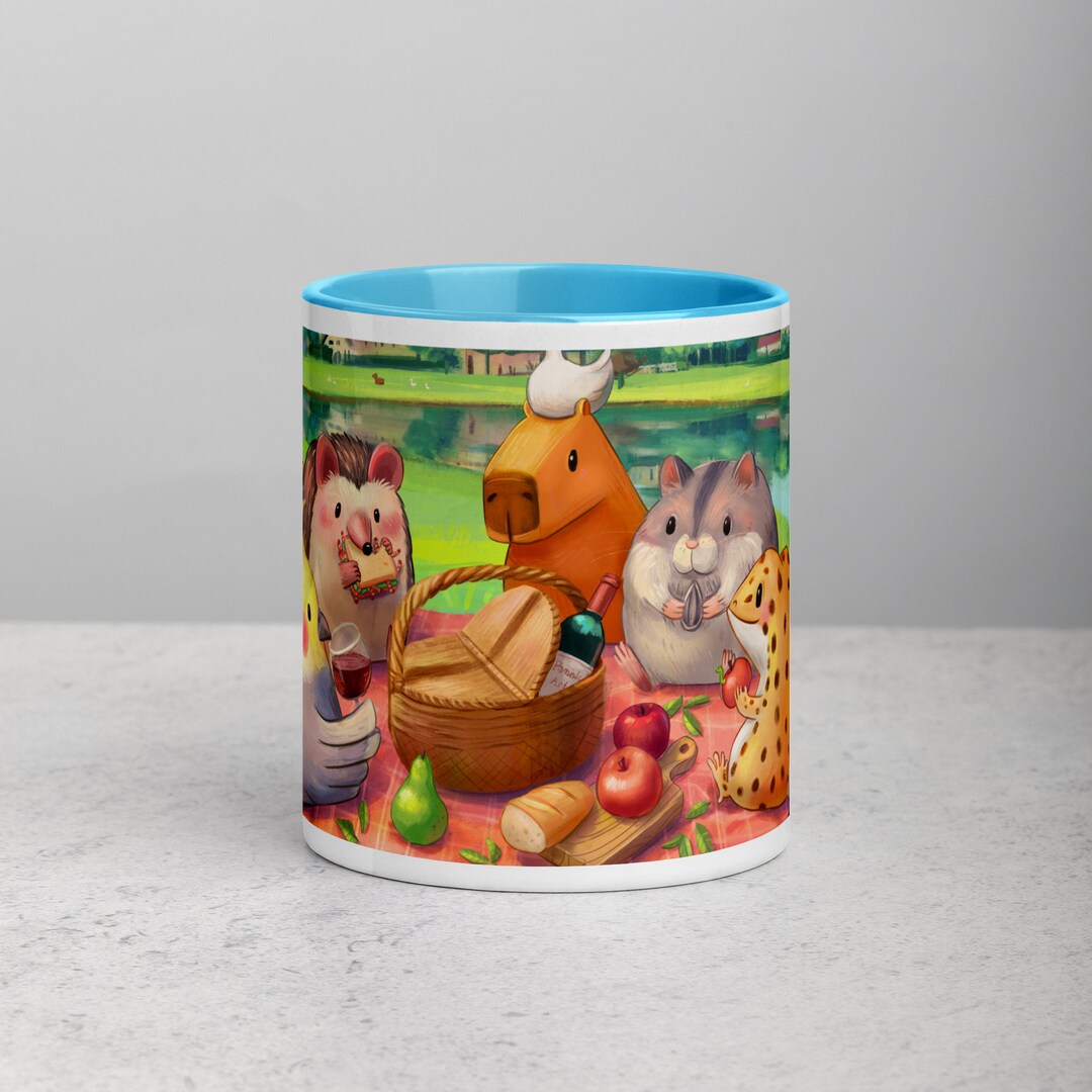 Animal Mug, Hedgehog Mug, Capybara Mug, Cockatiel Mug, Bird Leopard ...