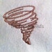 Tornado Machine Embroidery Design - Etsy