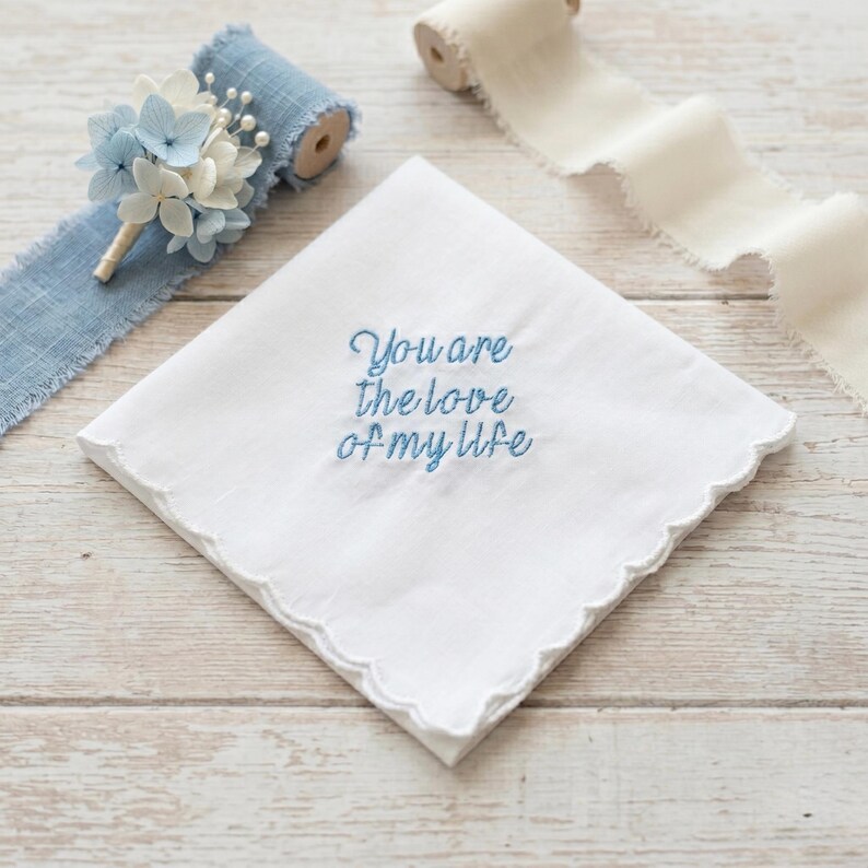 Custom Wedding Handkerchief for Groom,embroidered Groom Gift,wedding ...
