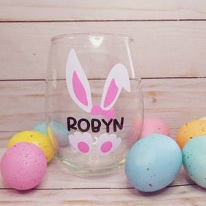 Personalized Easter Wine Glass, Adult Easter Gift, Easter Party Cups ...