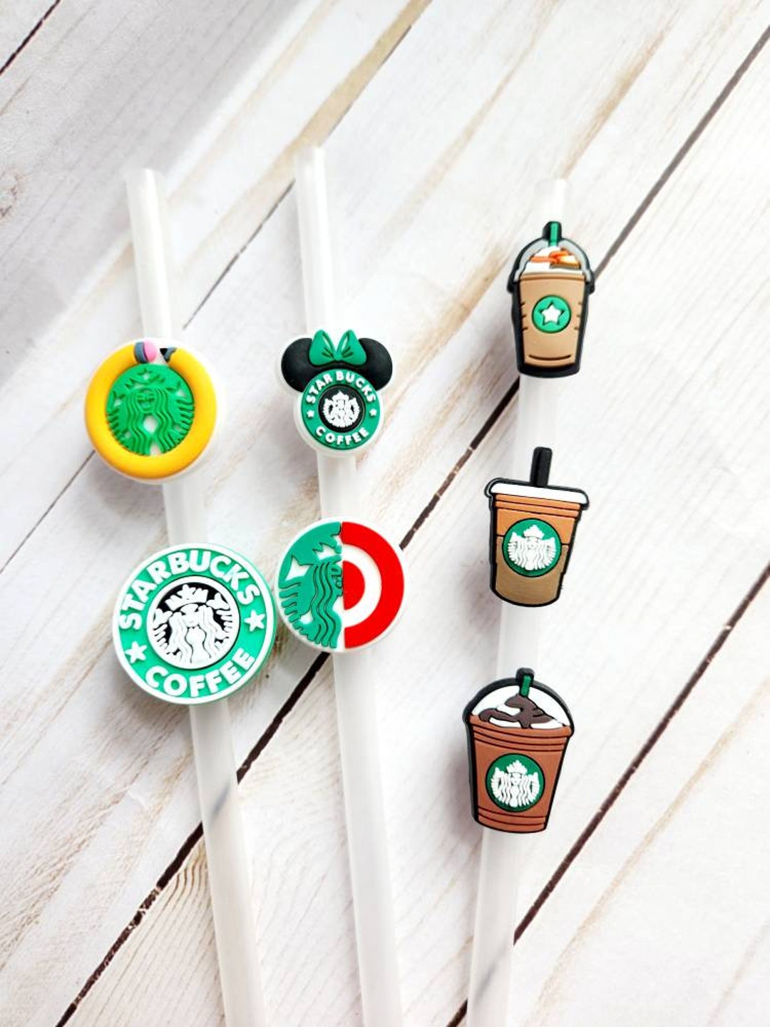 Cartoon Silicone Straw Charms Straw Accessories Straw - Etsy