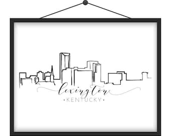 Lexington Skyline | Etsy