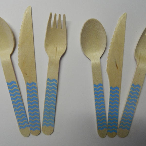 Chevron Silverware - Etsy