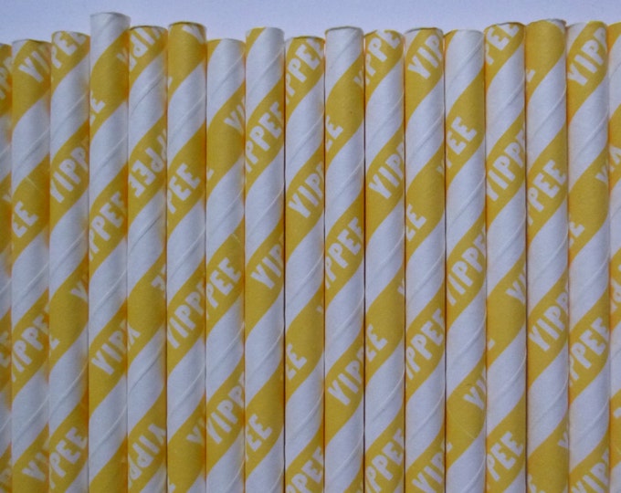 25 Light Grey and White Square Checkered Paper Straws- Nautical Straw ...