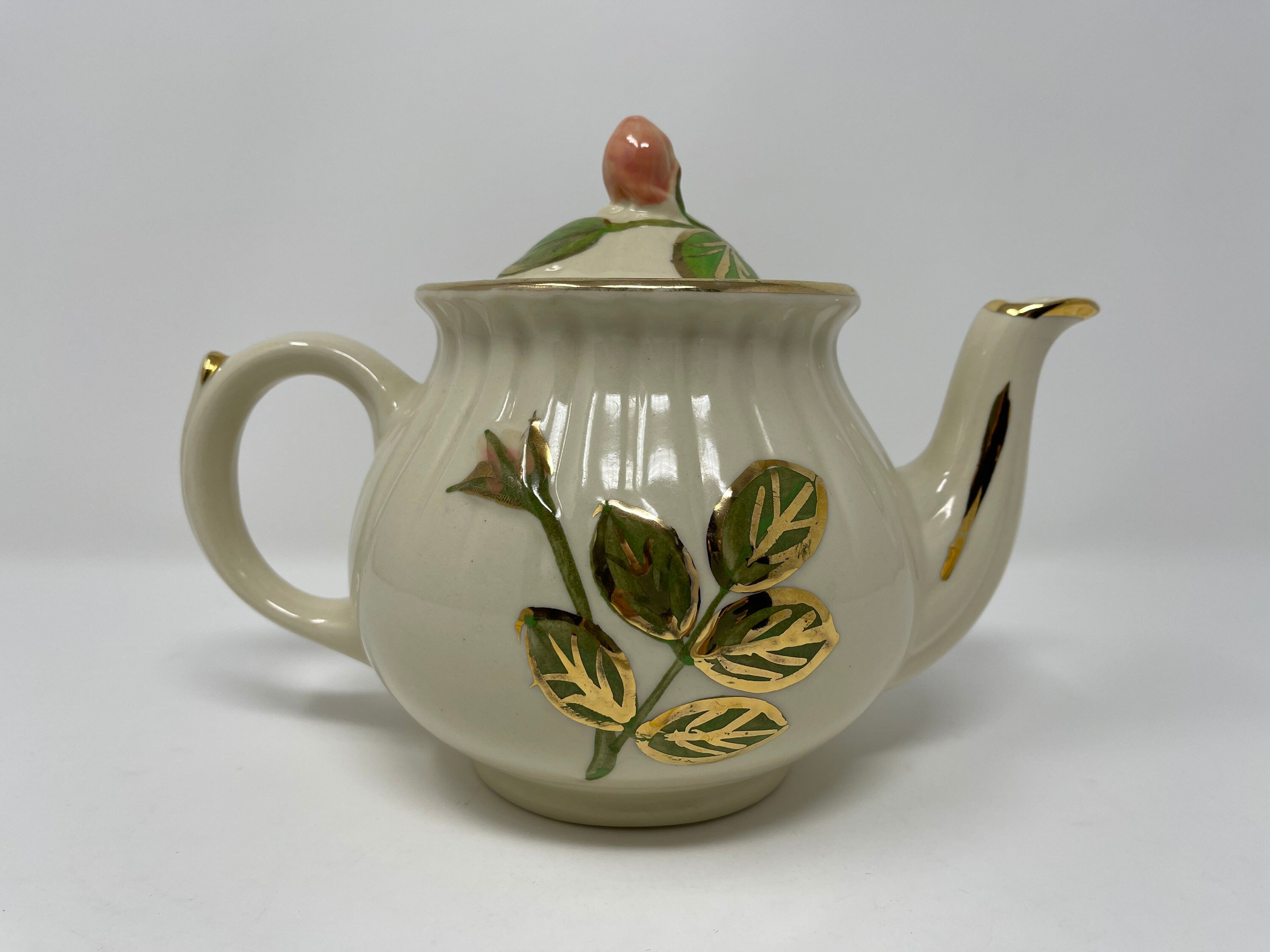 Vintage Teapots Porcelain Teapots Cream Colored Teapots With - Etsy