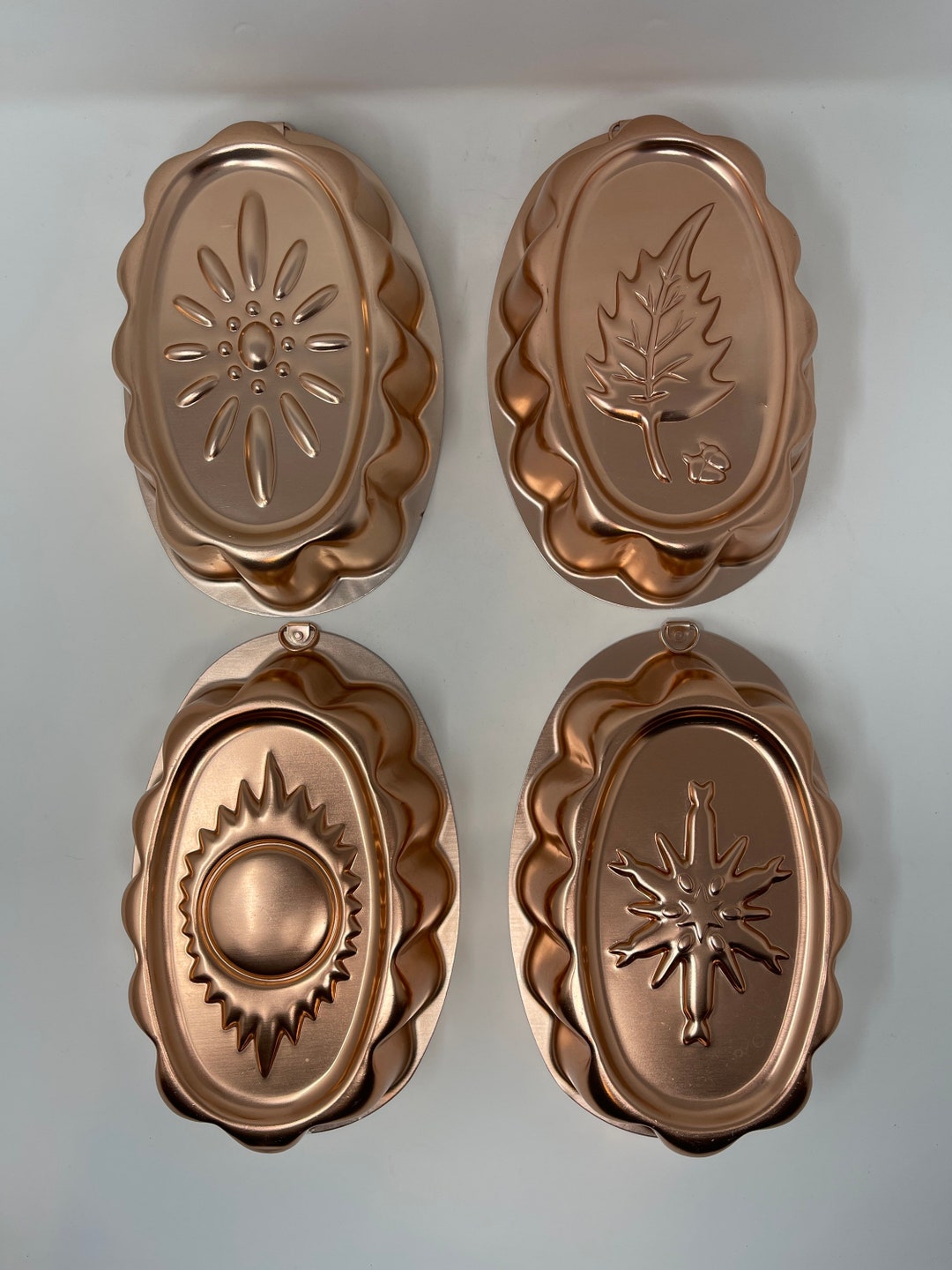 Copper Cake Pan, Copper Wall Hanging, Cake Pans for All Seasons. - Etsy