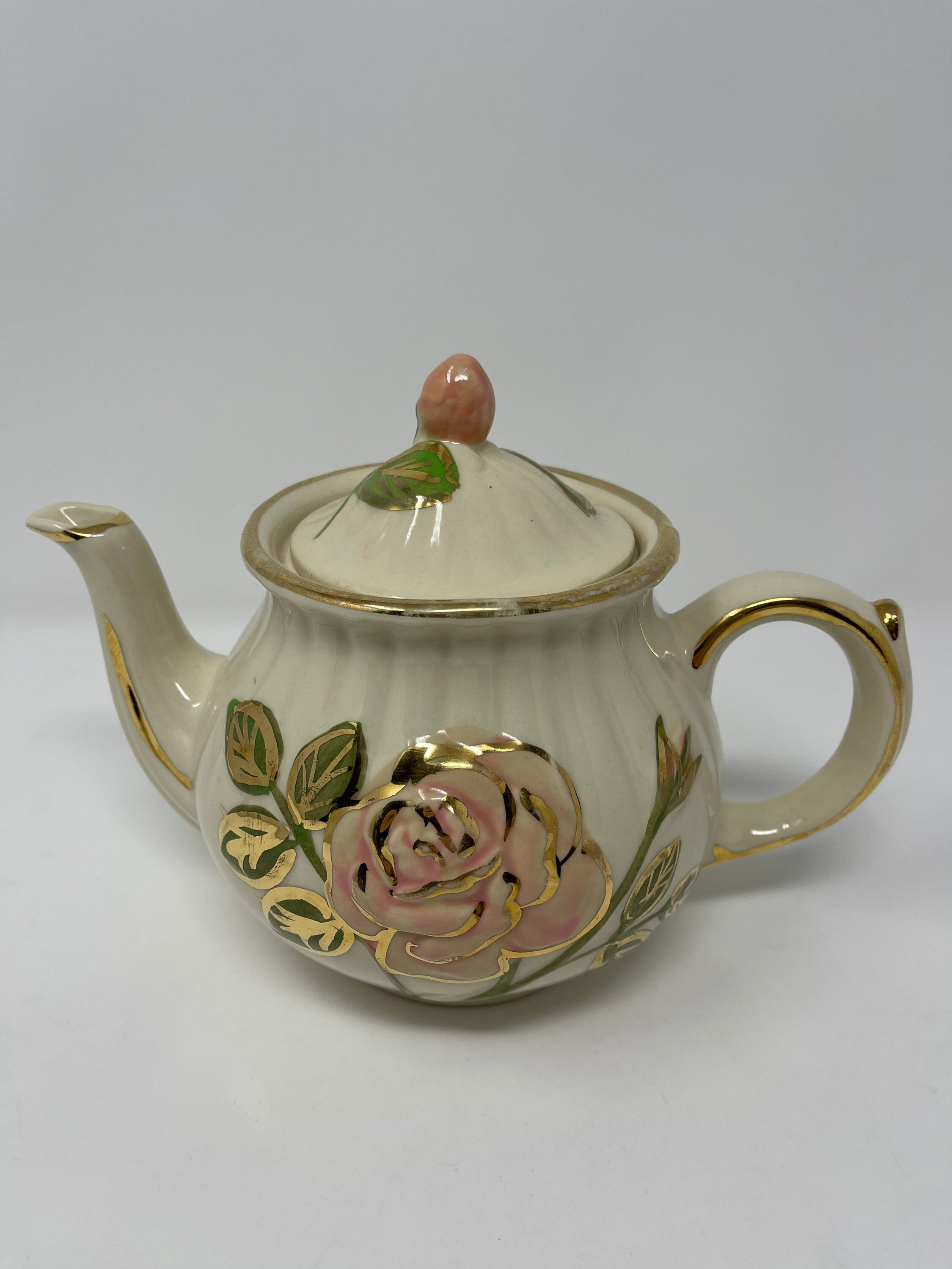 Vintage Teapots Porcelain Teapots Cream Colored Teapots With - Etsy
