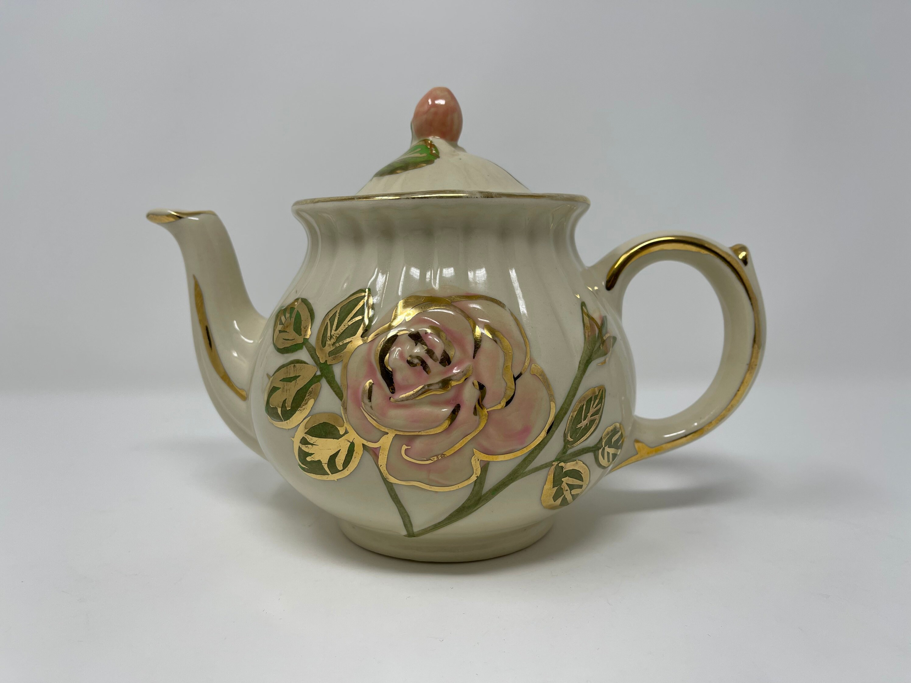 Vintage Teapots Porcelain Teapots Cream Colored Teapots With - Etsy