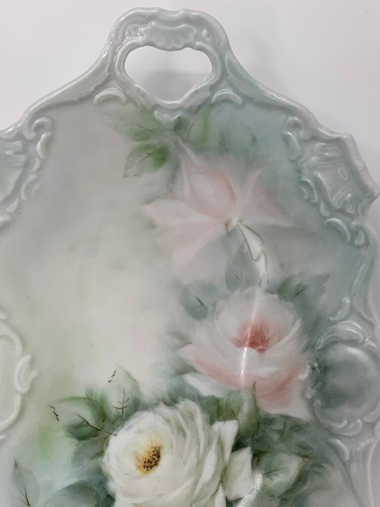 Antique Hand Painted Alboth & Kaiser Serving Plate, ALKA-KUNST, BAVARIA ...