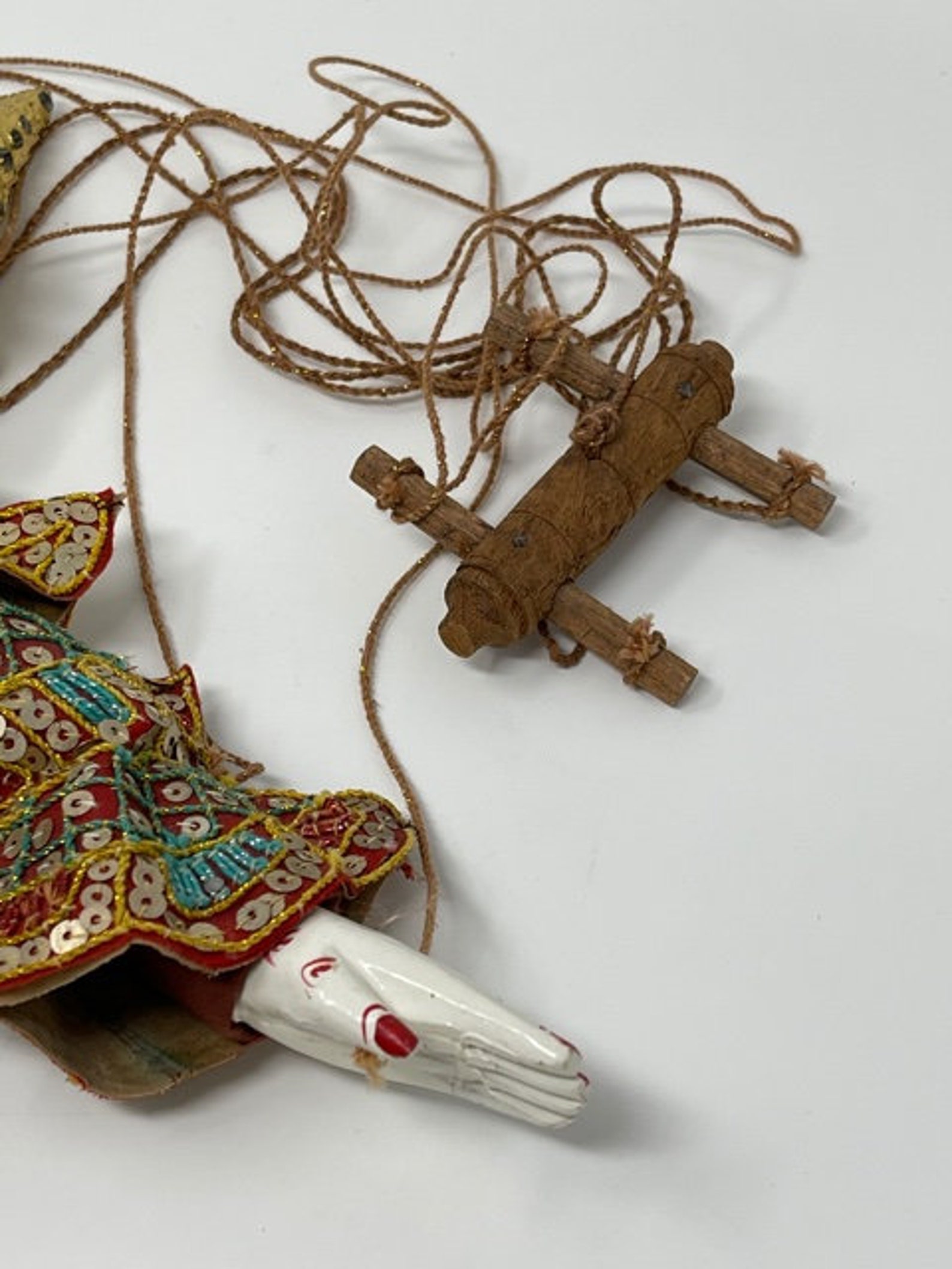 Vintage Puppet marionette Burmese string puppet Yoke the | Etsy