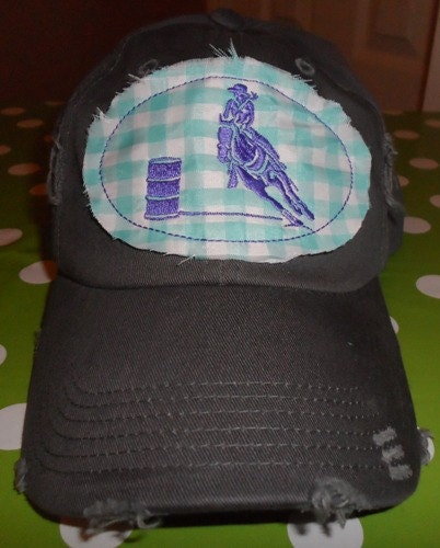 Made-to-order Barrel Racer Applique Cap - Etsy