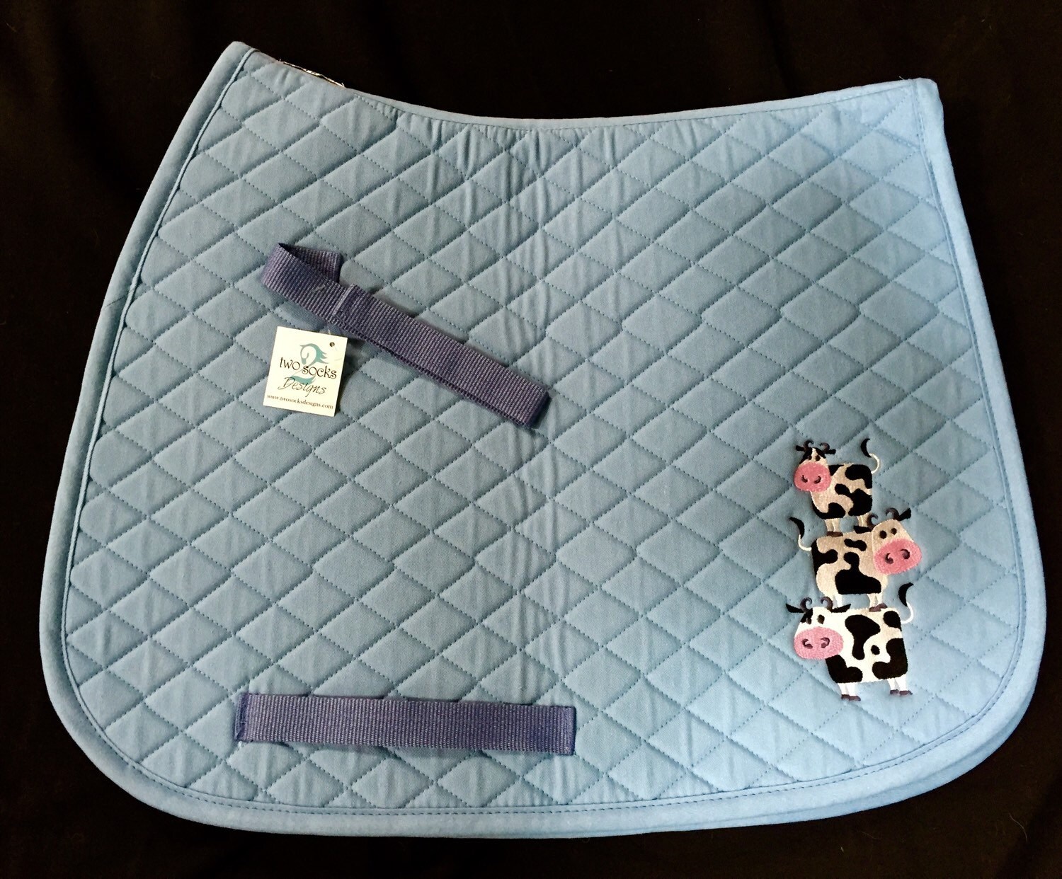 Stacked Cows Embroidered Saddle Pad | Etsy Canada