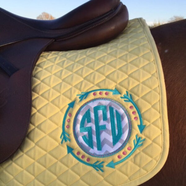 Embroidery Saddle Pad - Etsy