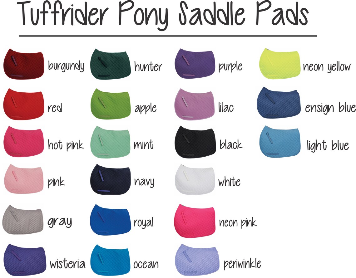 Stacked Cows Embroidered Saddle Pad | Etsy