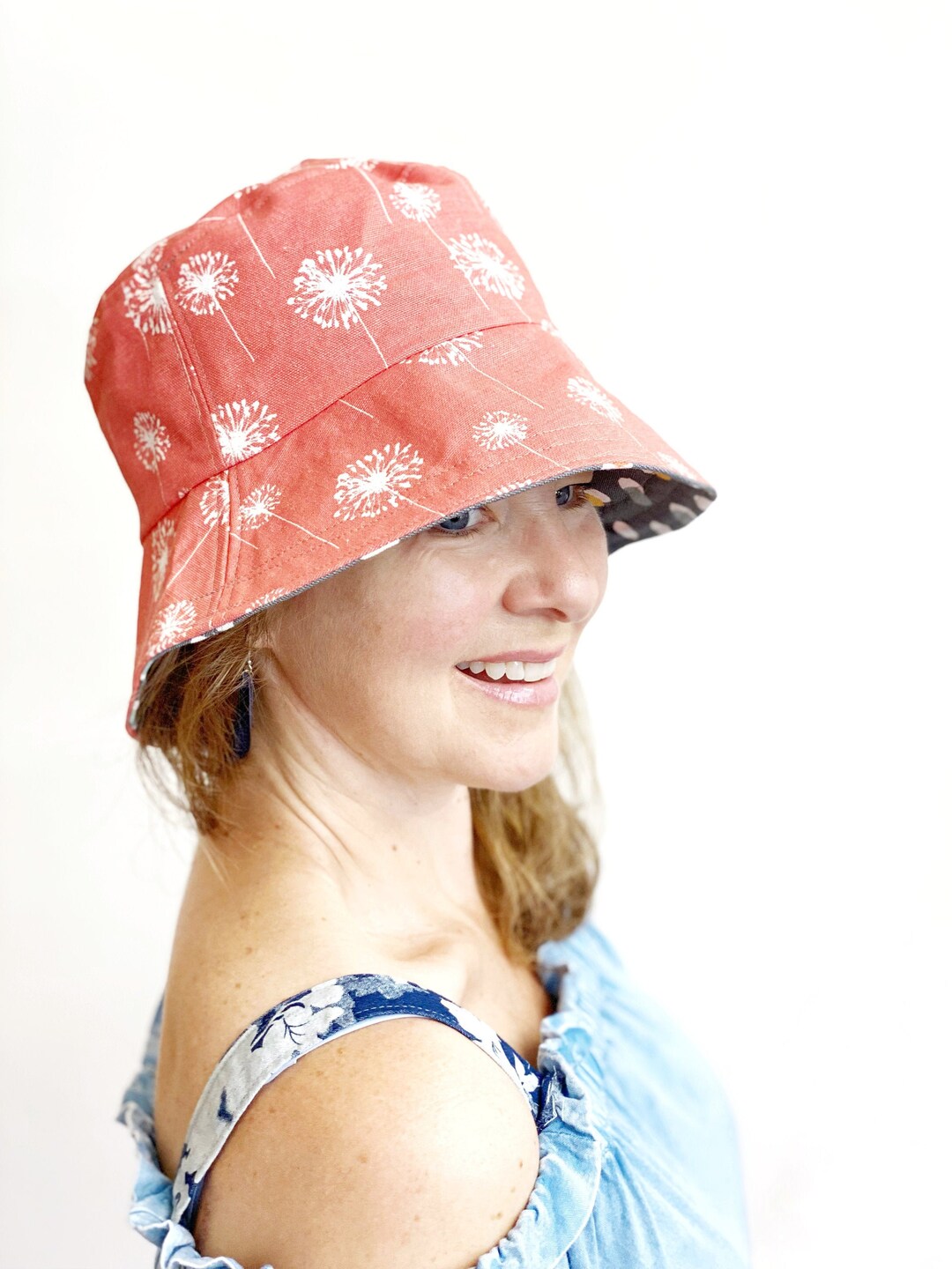 Washable Summer Sun Hats for Women, Foldable Fabric Beach Hat, Women's ...