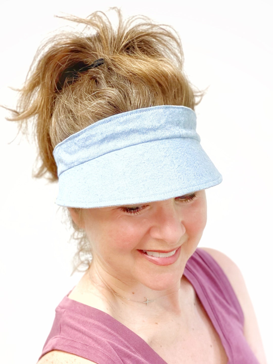 Linen Blend Visor for Women, Adjustable Visor, Women's Sun Hat, Visors ...