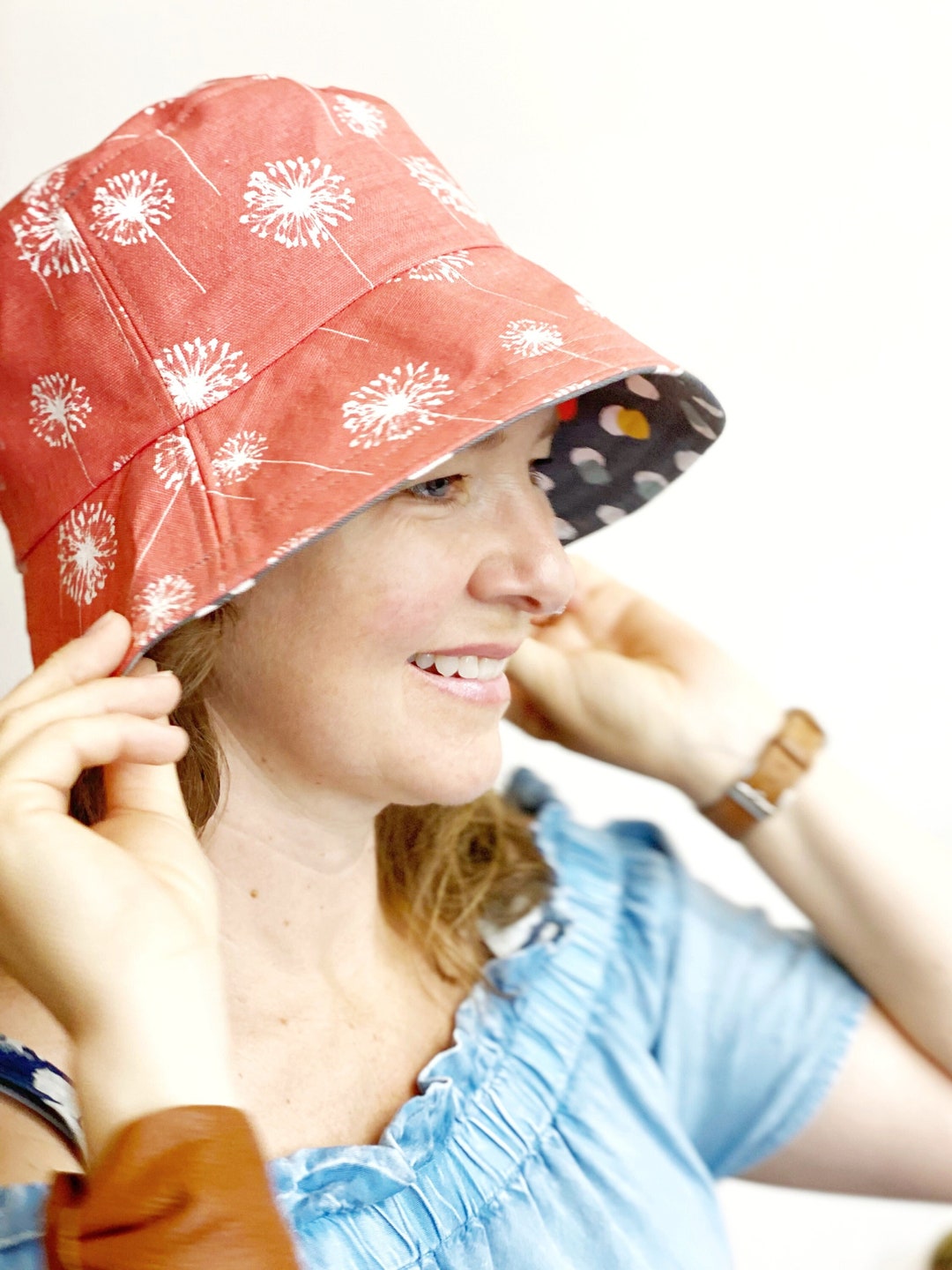 Washable Summer Sun Hats for Women, Foldable Fabric Beach Hat, Women's ...