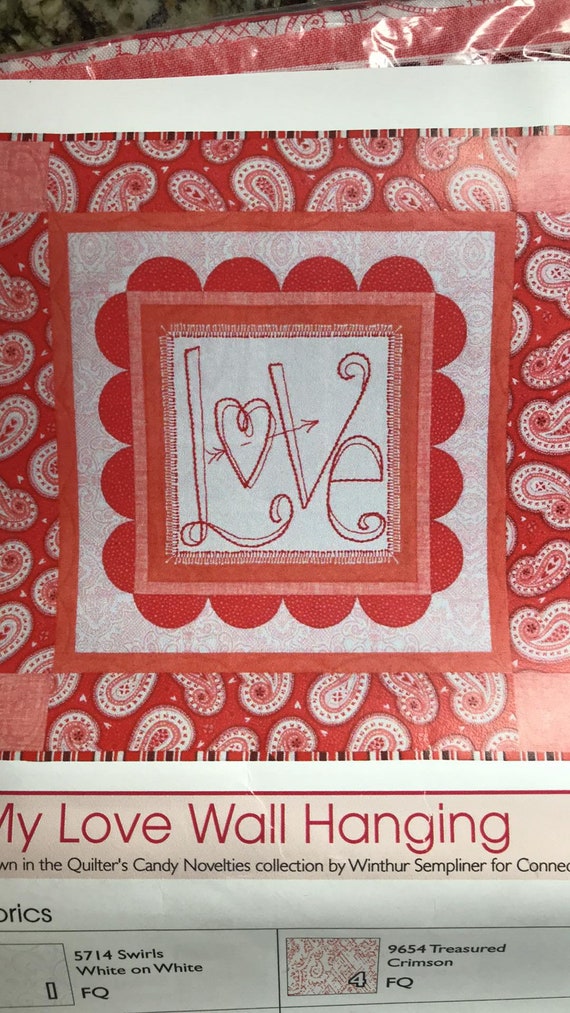 Connecting Threads my Love Wall Hanging Quilt Kit - Etsy