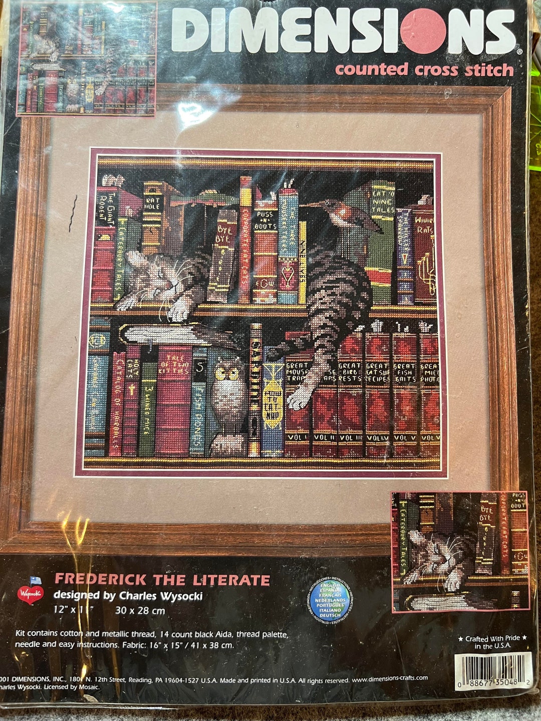 Frederick the Literate Cross Stitch Kit - Etsy