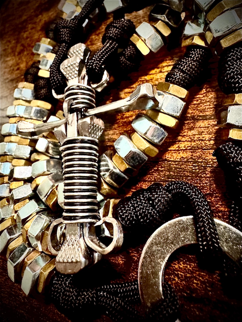 Steelworker's Rosary: Solid Metal Beads, Paracord, Stainless Cross ...