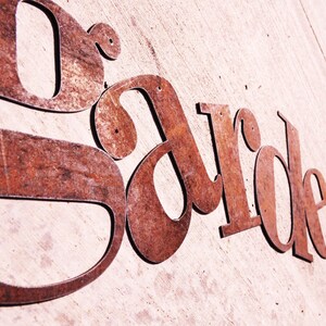 Rustic Metal Wall Letters 15" Large - Etsy