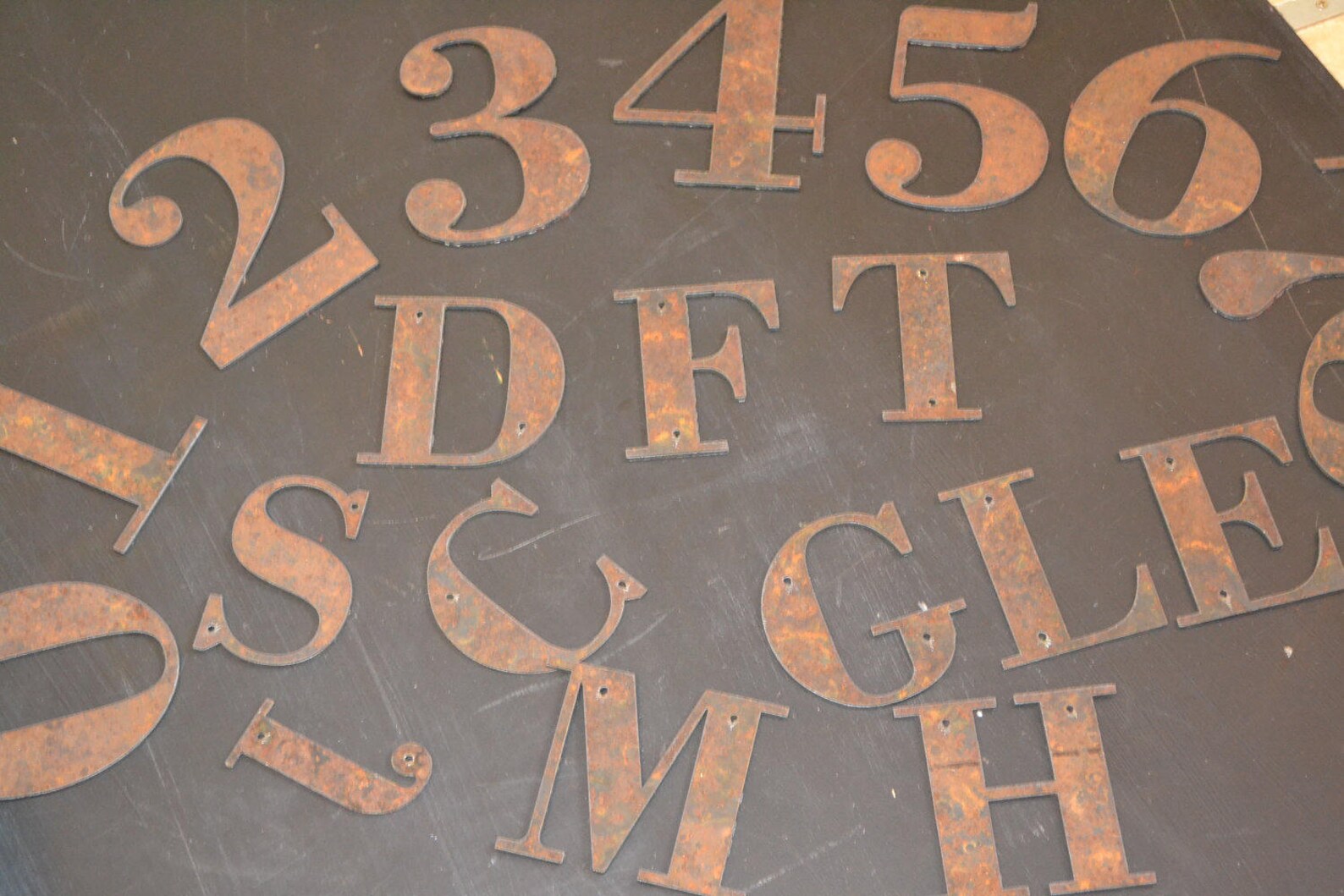 4 Rustic Metal Letters / Wall Decor / Sign - Etsy