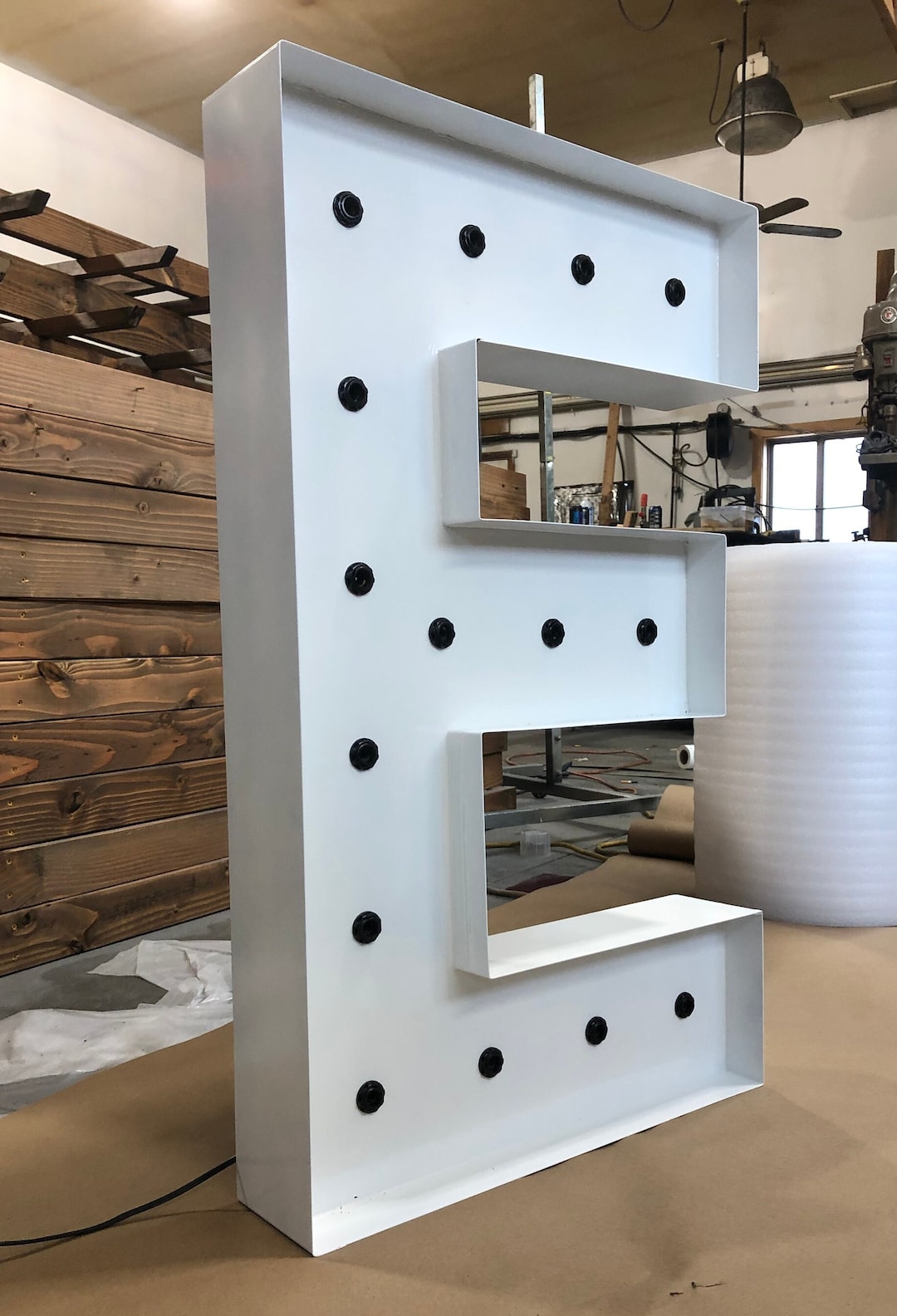 Vintage Metal Marquee Letters Distressed or Clean White Finish - Etsy