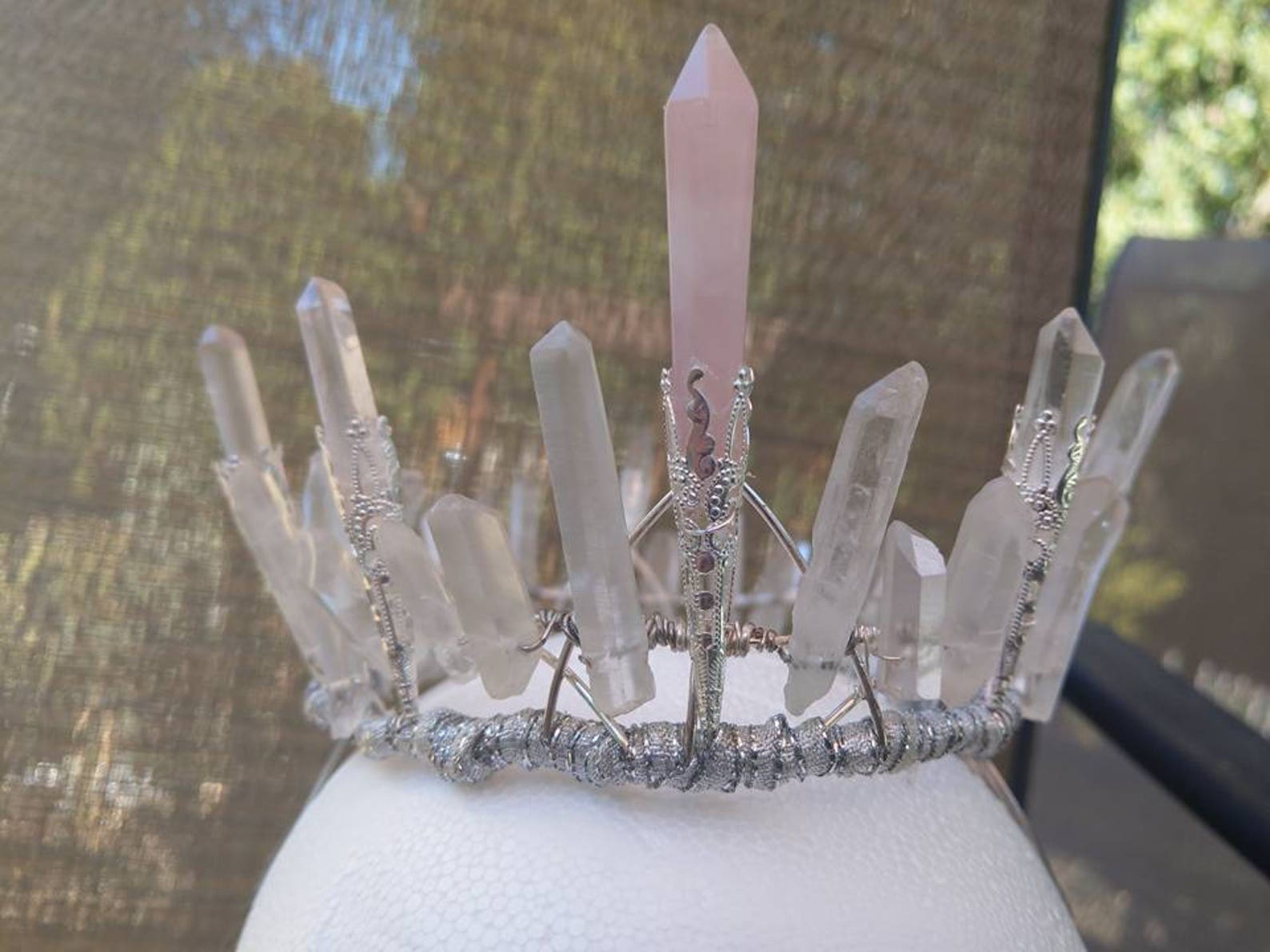 Moon Goddess Raw Quartz Crown, Bohemian Quartz Crown, Crystal Crown - Etsy