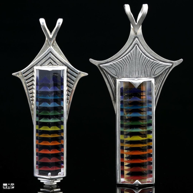 Borosilicate Glass Set in Silver With 22k Gold - Etsy