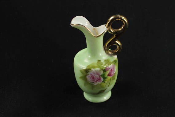 Lefton Japan Vintage Green Planters