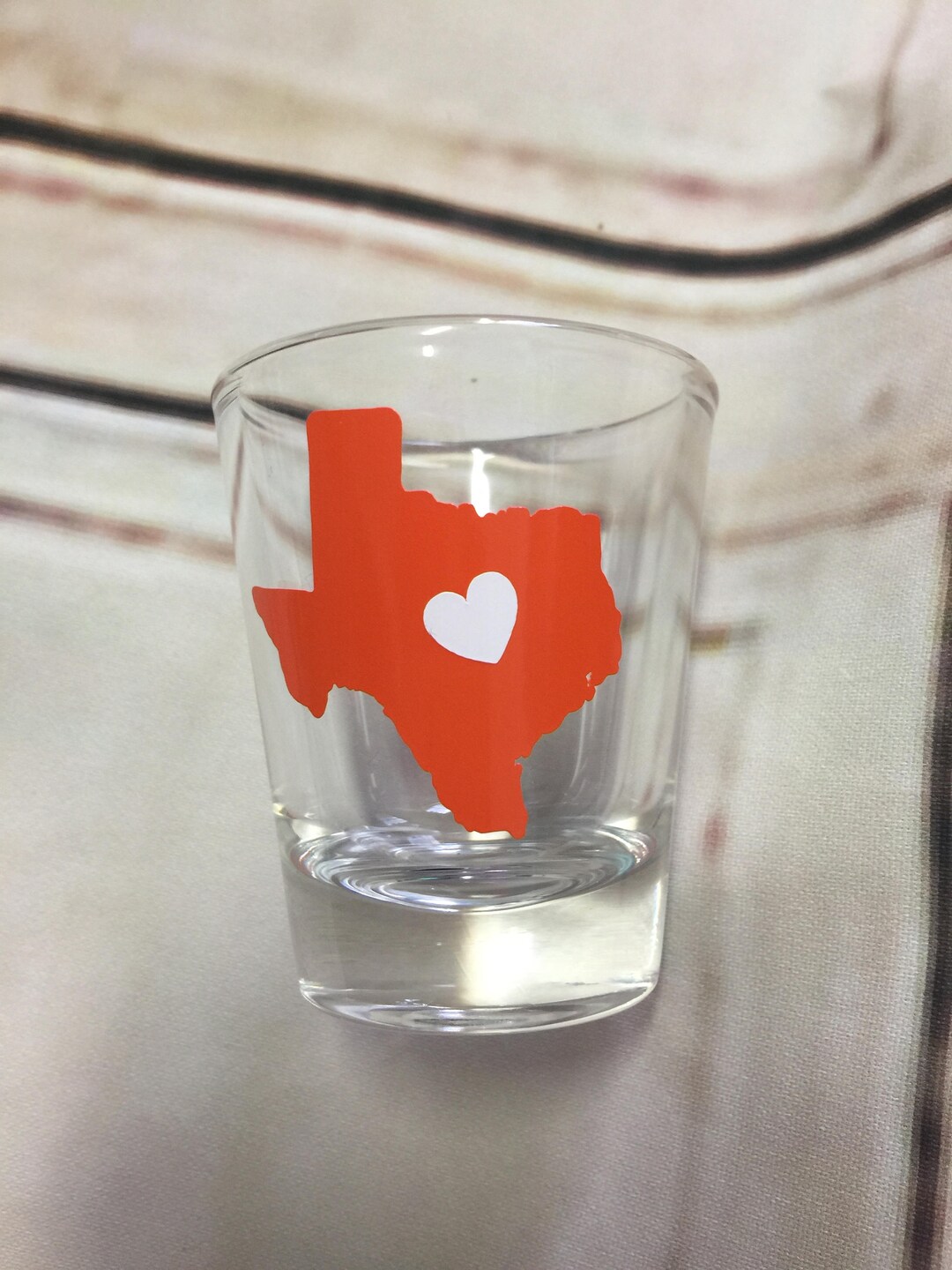 Texas State Shot Glass With Silhouette and Heart - Etsy