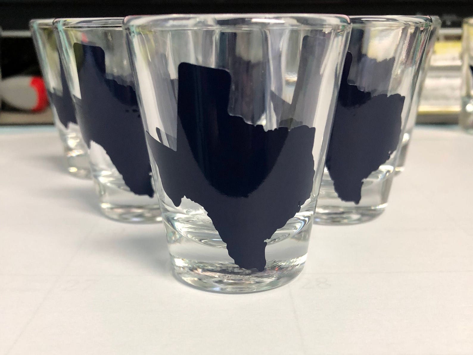 Texas State Shot Glass With Silhouette and Heart - Etsy