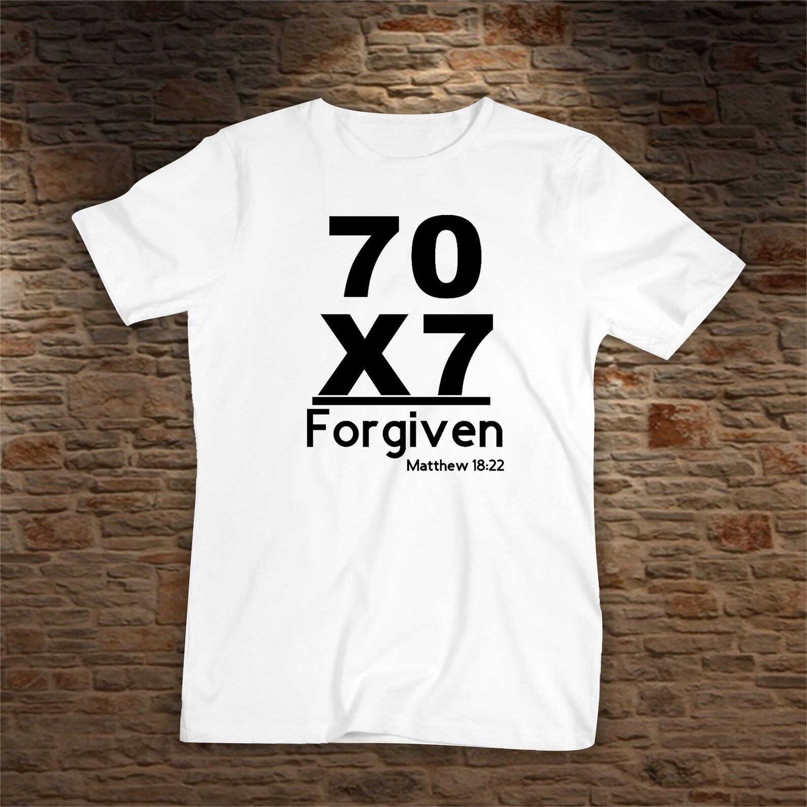 70X7 Equals Forgiven Tee....seventy Times Seven Equals Forgiven Unisex ...