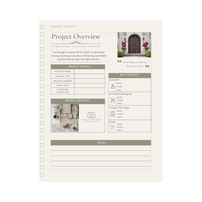 Custom Home Building Planner - Etsy UK