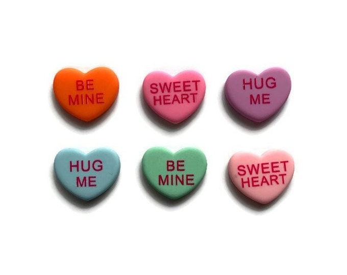 Conversation Heart Magnets + Tin | Fridge Magnets | Kawaii Magnets ...