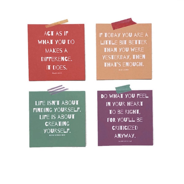 Quote Cards - Etsy