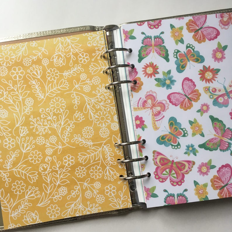 Set of 6 // A5 or Personal Planner Dividers // A5 Dividers // | Etsy