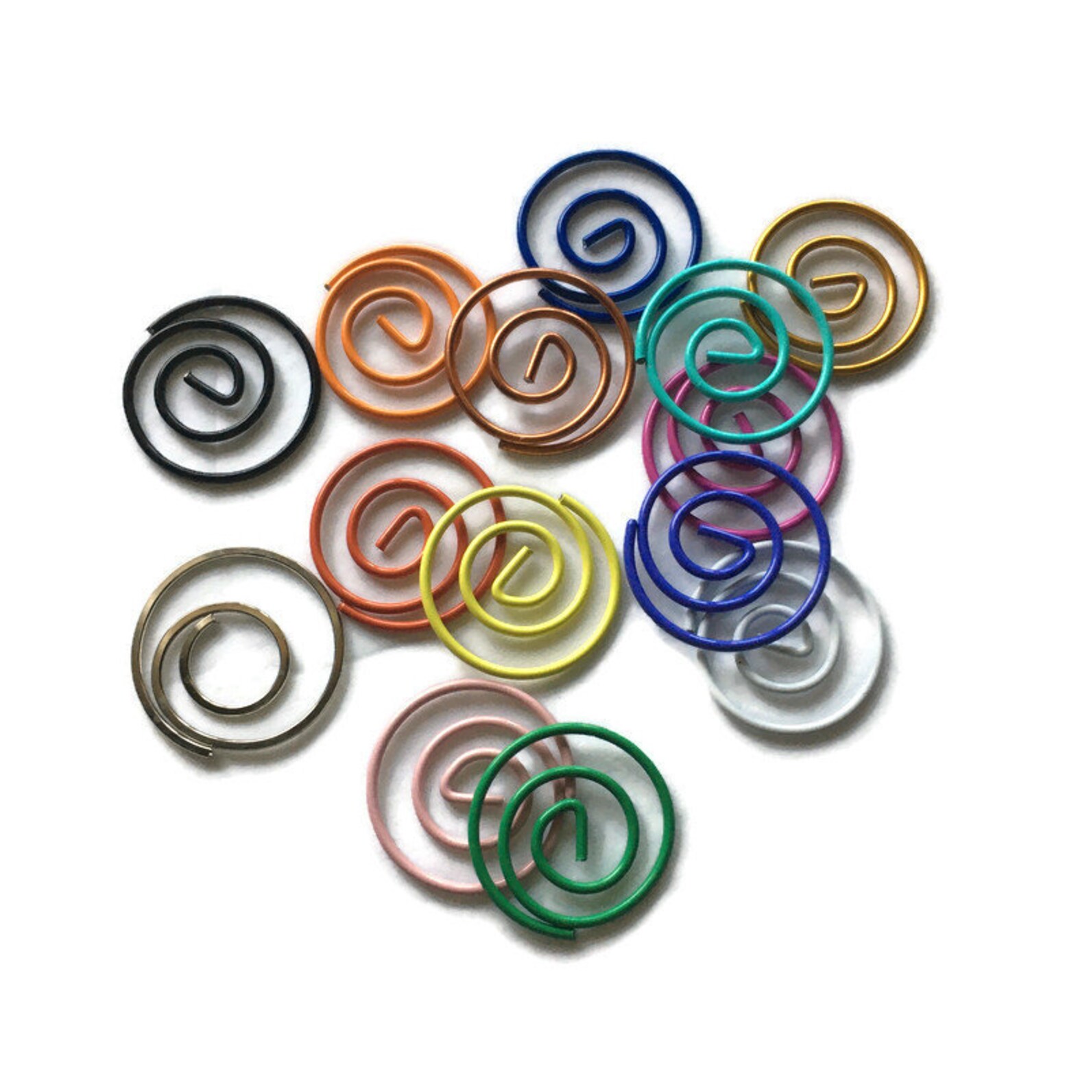 14 Spiral Paper Clips / Planner Paper Clips / Planner Clips / - Etsy