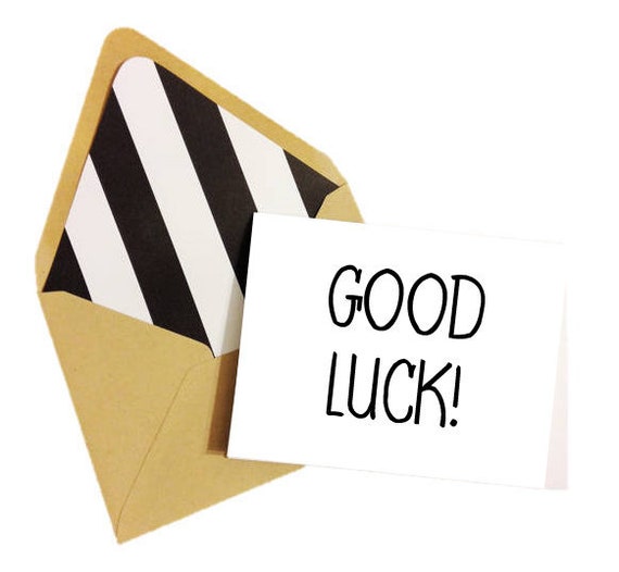 Good Luck Card // Graduation Card // Encouragement Card // | Etsy