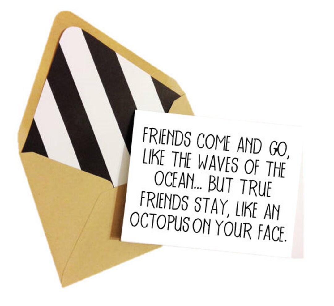 Friends Come and Go Like Waves of the Ocean. but True Friends - Etsy