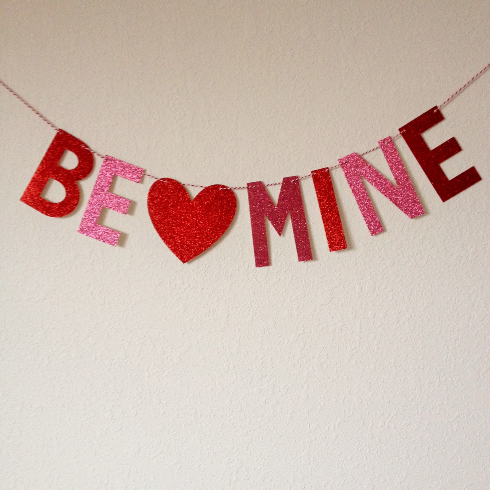 Glitter Be Mine Banner // Valentine Banner // Glitter Banner - Etsy