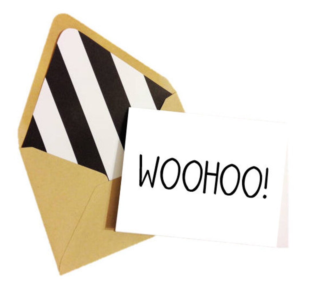 Woohoo Card // Congratulations Card // Celebration Card // - Etsy